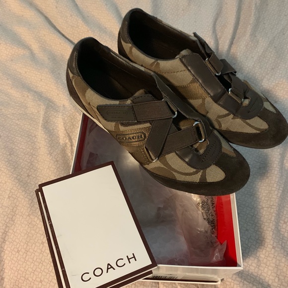 Coach | Shoes | Coach Brown Sneakers | Poshmark
